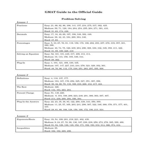 Guide totheofficialgmat guide | PDF | Physics | Science