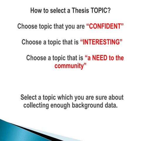 Guide to Thesis | PPT