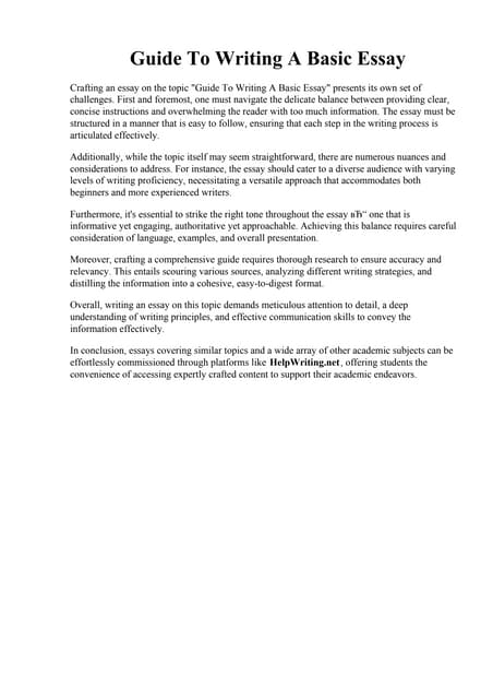 Write Process Analysis Essay Examples.pdf | Homework and Study | Education