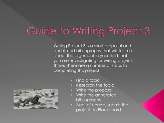Guide To Writing Project 3 | Ppt
