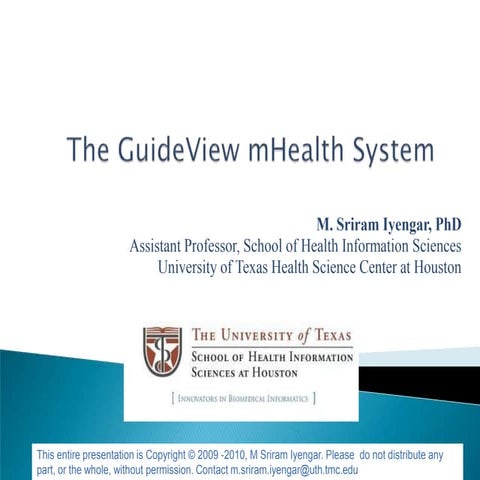 The Guideview mHealth System | PPTX