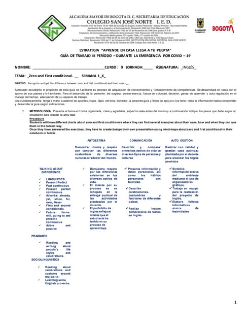 Second Conditional Docx Educational Assessment Education 1489