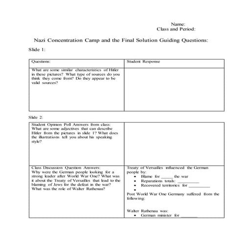 Guiding questions nazi and the final solution 1 | DOCX