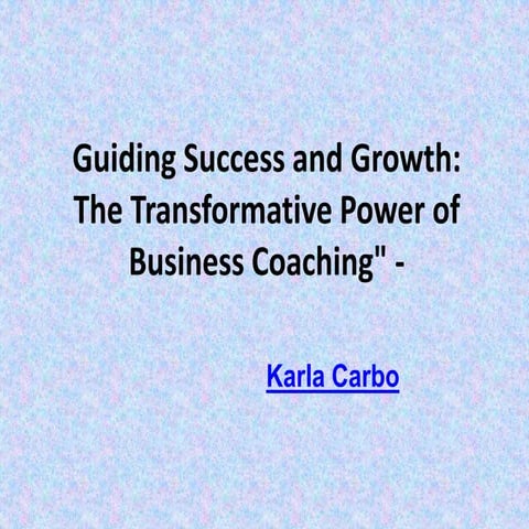 Discover Strength in Reflection With Karla Carbo | PDF