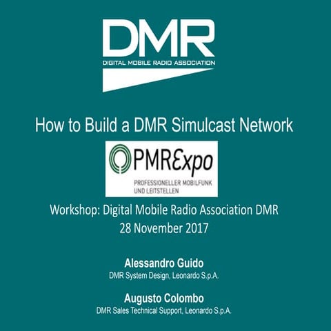 How to build a DMR Simulcast Network | PDF