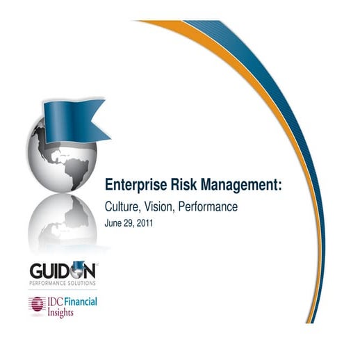 Enterprise Risk Management: Culture, Vision, Performance | PDF