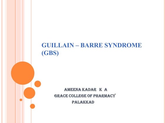Guillain Barre Syndrome | PPTX