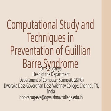 Guillian Barre Syndrome.pptx for college | PPTX