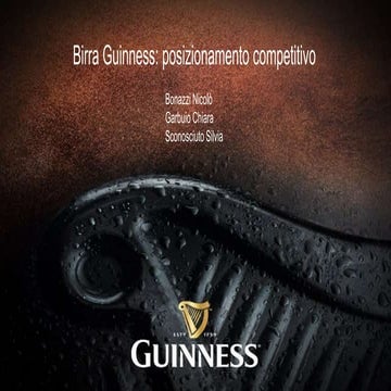 Posizionamento competitivo birra Guinness | PPTX