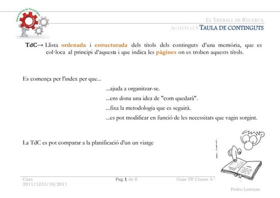 Guio tr classe 2 objectius | PPT