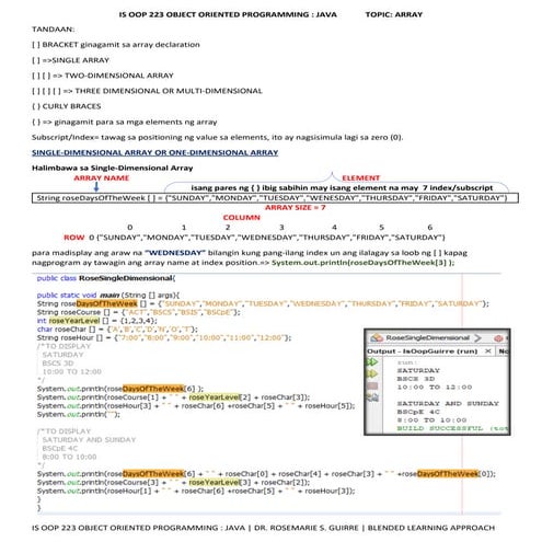 Types of Array | PDF