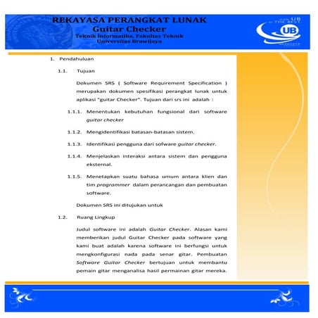 Guitar checker-rpl-srs-1.1 | PDF