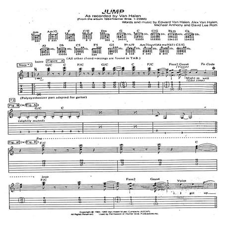 Guitar tab book - van halen - jump | PDF