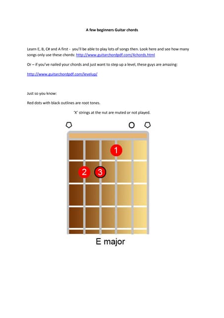 Basic Barre Chords | PDF