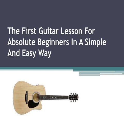 Guitar lesson for beginners | PPTX