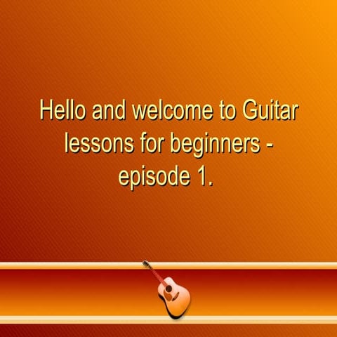 Guitar lessons for beginners | PPT