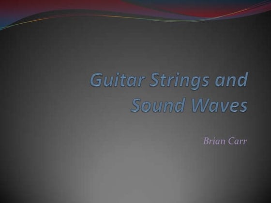 Waves and Sound | PPT