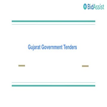 Gujarat tenders | PPTX