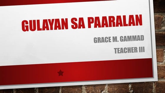 Gulayaan sa Paaralan Project [GPP] - Project Proposal for FY 2014 | DOC