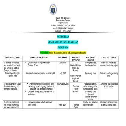 gulayan sa paaralan grade 5 action plan.docx