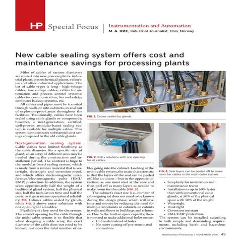 Innovative Cable Sealing System | PDF