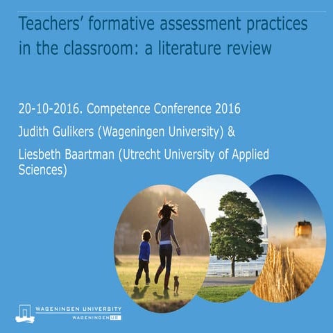 Teachers' formative assessment practices in the classroom: a literature ...