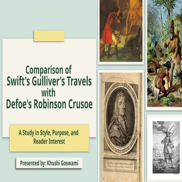 Gulliver's Travels & Robinson Crusoe comparison | PPTX