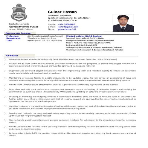 GUlnar Hassan resume | PDF