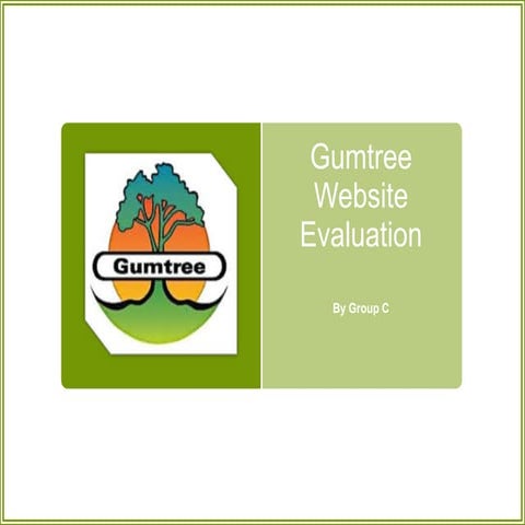 Gumtree website evaluation group c | PPTX