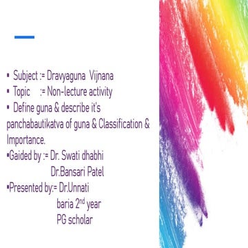 GUNA PPT.pdf for second year BAMS students | PDF
