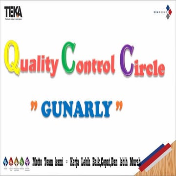 Contoh presentasi Quality Control Circle yang di ambil dari QCC Tempor ...