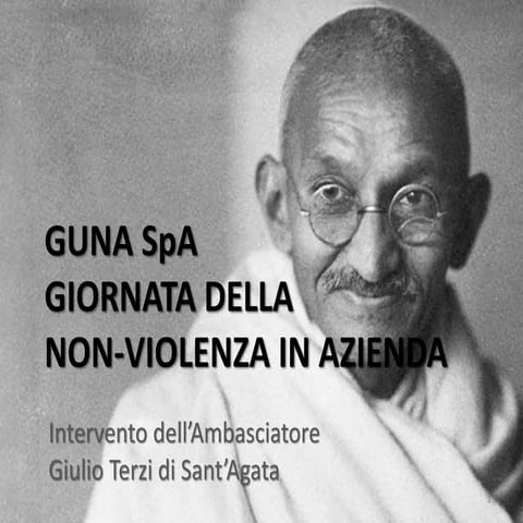 Giornata della Pace e della NonViolenza in Azienda - GUNA Spa | PPTX