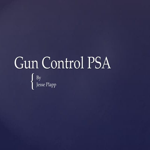 The Canadian Gun Control Registry | PPT