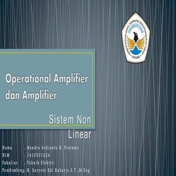 Amplifier dan Operational Amplifier | PPT