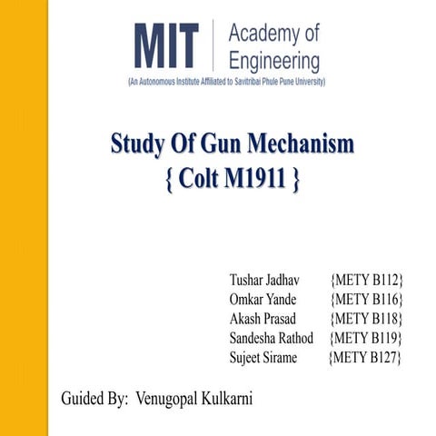 Gun mechanism study | PPTX