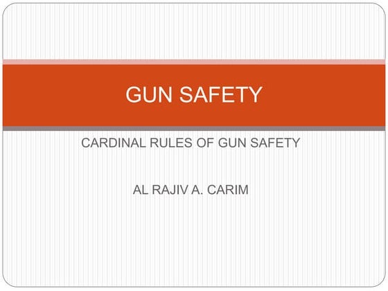 Gun safety | PPTX