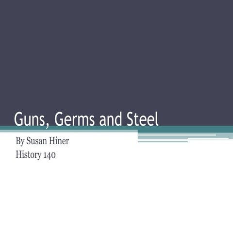 Guns Germs And Steel | PDF