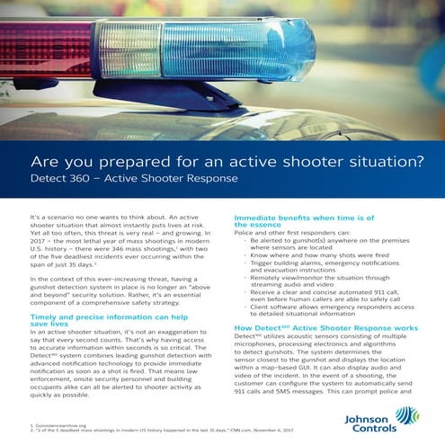 Gunshot detection sheet | PDF