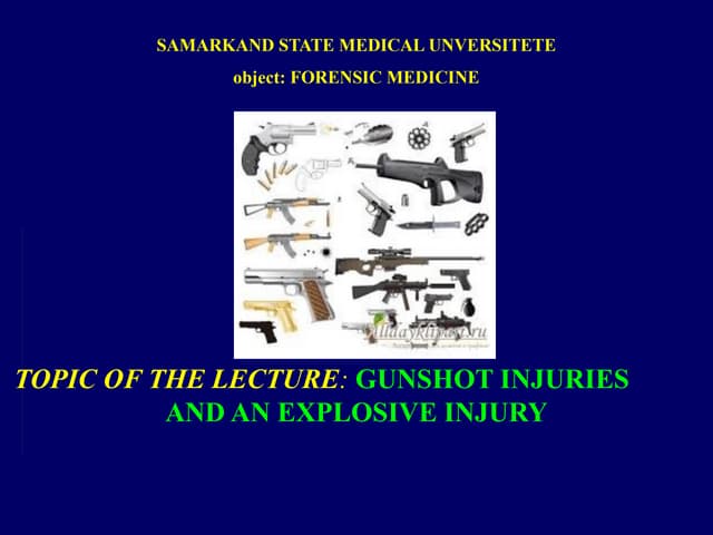 Forensic BALLISTICS # Identification of range of fire through wound ...