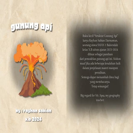 Gunung berapi, struktur, dan jenis jenisnya | PDF