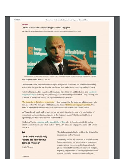 Platts moc explained | PDF