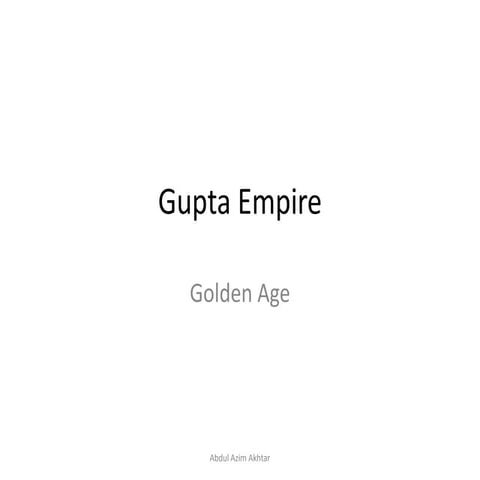 Gupta Empire | PPTX