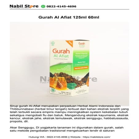 Toko Herbal Gurah al-afiat-125ml-60ml | PDF