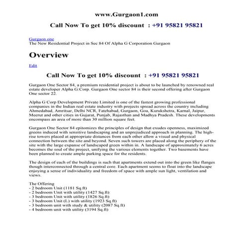 Gurgaon one location map | PDF