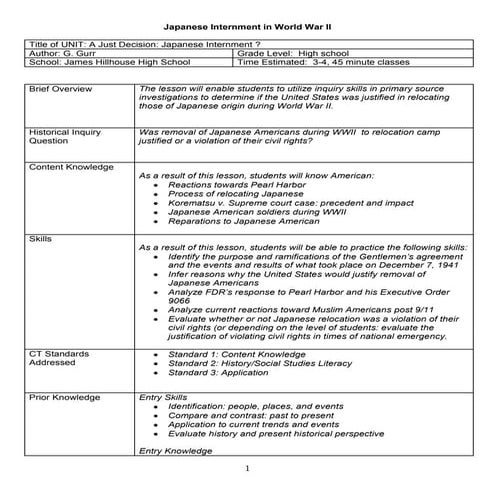 Gurr loc japanese internment 1 | DOCX