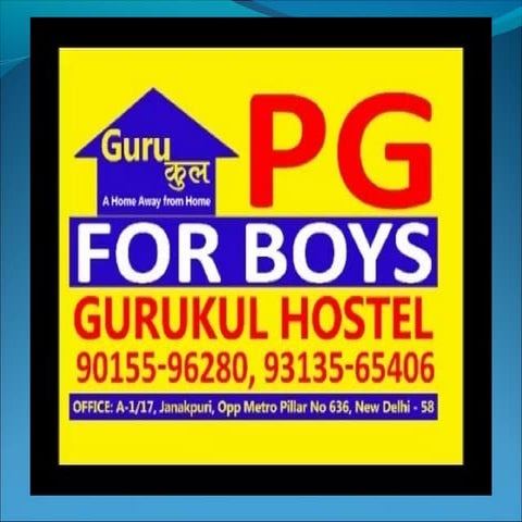 BOYS PG IN VIKASPURI & UTTAM NAGAR | PPT