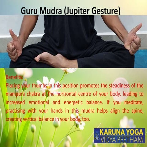 Guru Mudra (Jupiter Gesture) reverence to teacher | PPTX