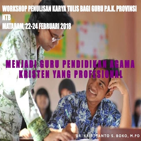 Guru PAK Profesional.pptx_Pendidikan Agama Kristen | PPTX