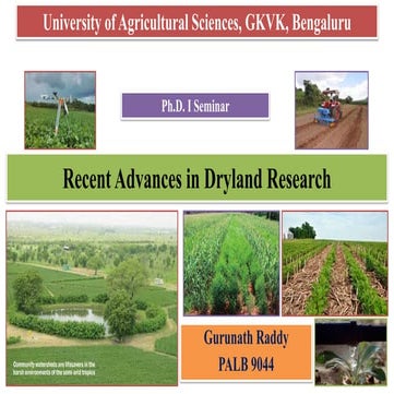Advances in dryland agriculture | PPT