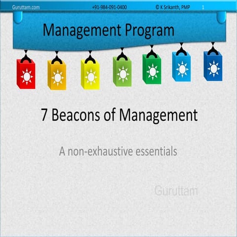7 beacons of management | PPTX